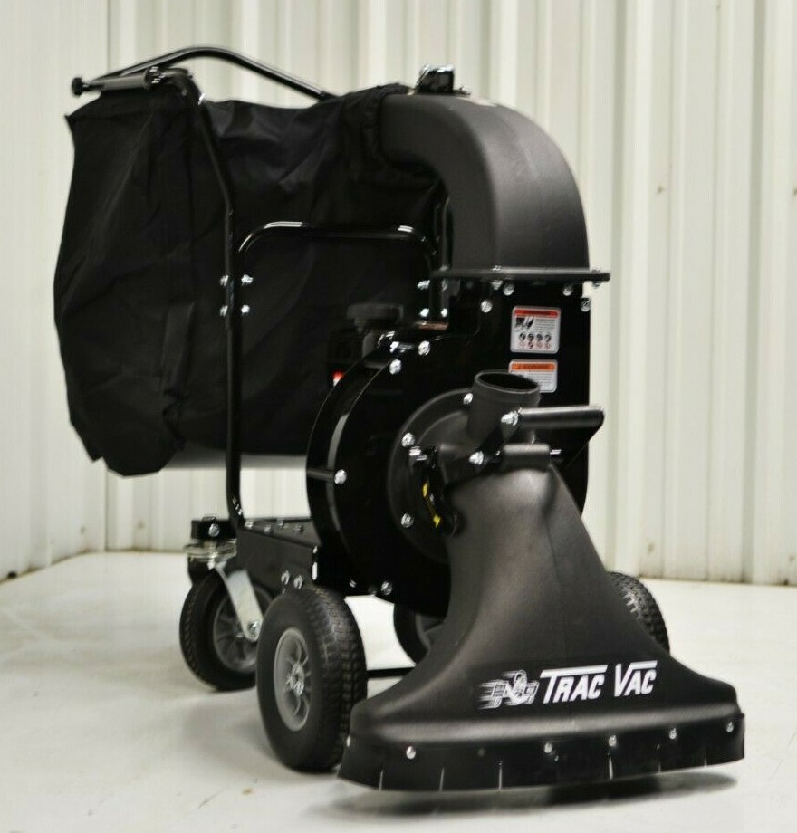 Trac Vac Gas Walk Behind Lawn Leaf Vacuum Vac Parking Lot Litter Ball ...