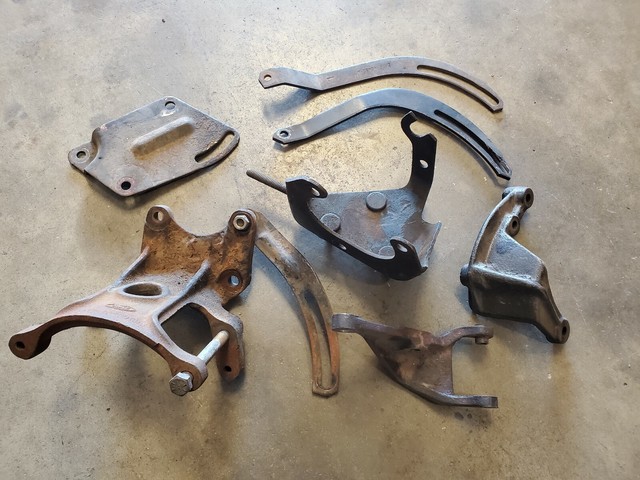 FORD SMALL BLOCK BRACKET ASSORTMENT AC COMPRESSOR BRACKET POWERSTEERING ...