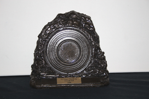 Small resin clay target shooting trophy award. | eBay