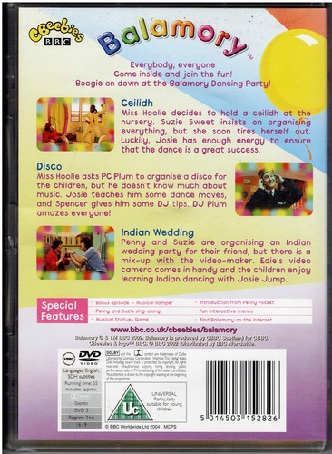 CBeebies Balamory Dancing Party DVD BBC Pre-School Children's TV Show ...