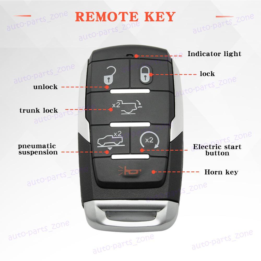 SMART PROXIMITY REMOTE KEY FOB REPLACED FOR DODGE RAM 1500 2019-2024 ...