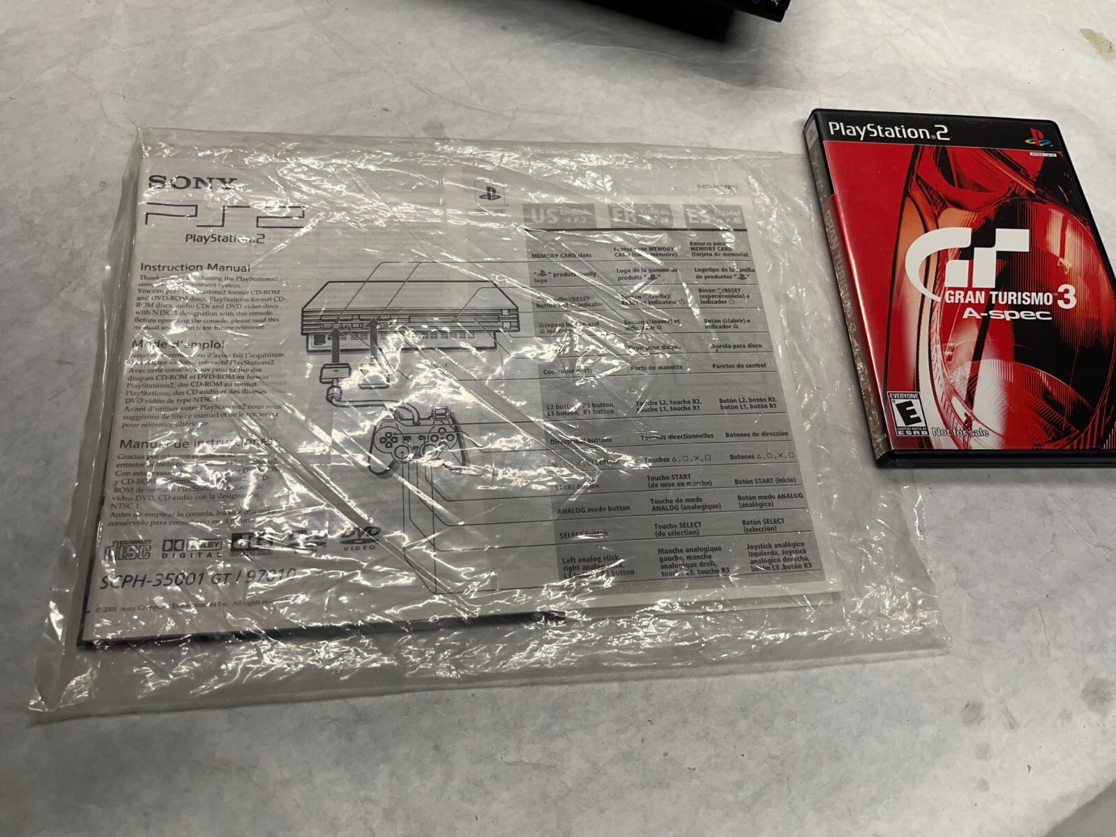 OEM Sony Playstation 2 PS2 Console System 35001 GT3 Racing Pack in ...