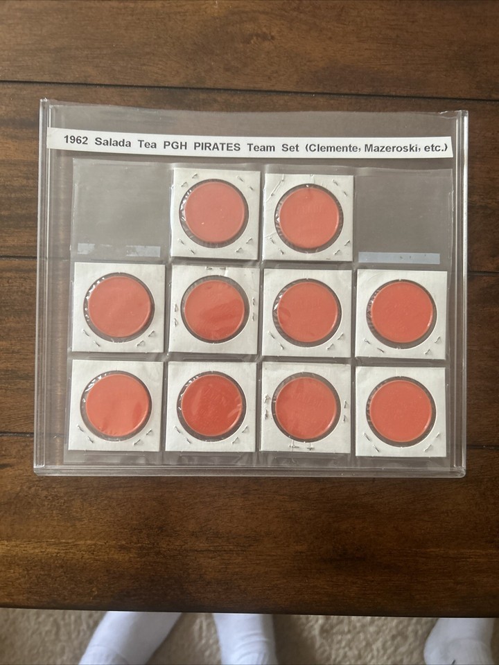 (10) 1962 SALADA TEA PIRATES TEAM SET BASEBALL COINS | eBay