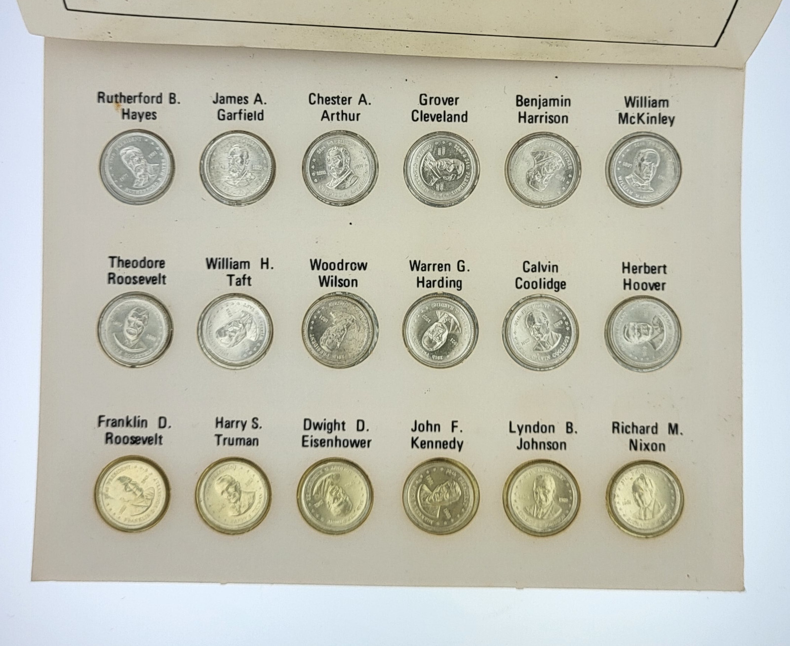 The Franklin Mint Presidential Mini-Coin Set First Edition Sterling ...