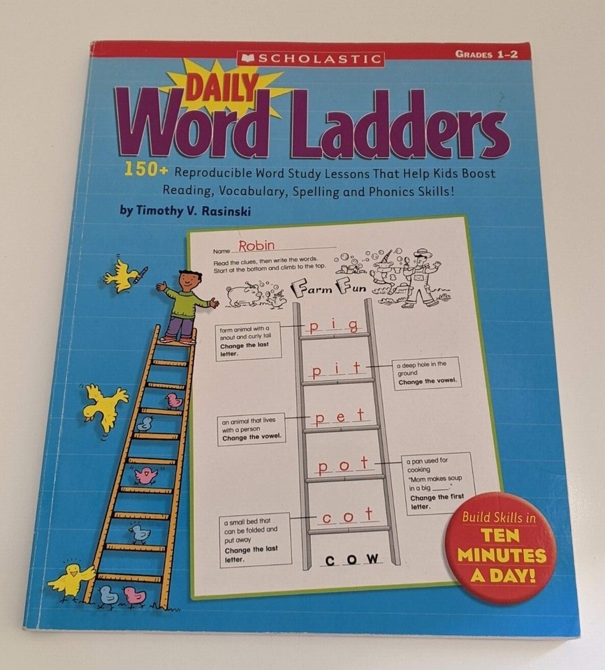 Scholastic Daily Word Ladders Grade 1-2 Homeschool Supplemental ...