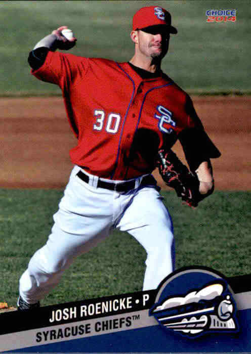 2014 Syracuse Chiefs Choice #26 Josh Roenicke Nevada City NV Baseball ...