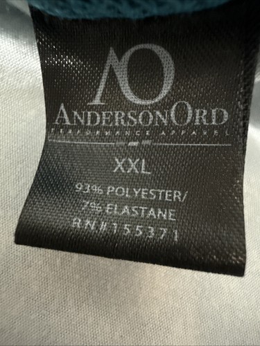 Anderson Ord Performance Apparel Golf Shirt Size XXL White Pattern | eBay