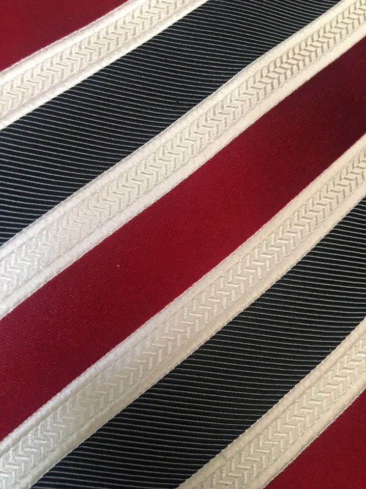 Donald J Trump Men's Necktie Signature Collection Red Blue White Stripe ...