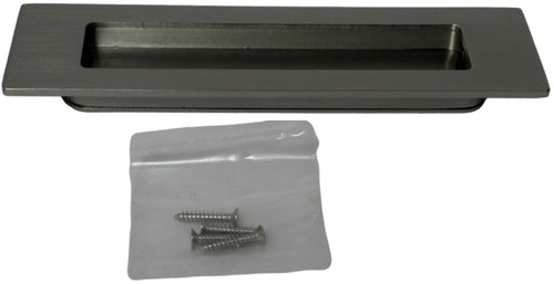 EMTEK 220306US15 Modern Rectangular Flush Door Pull Passage 6" Tall Solid Brass | eBay