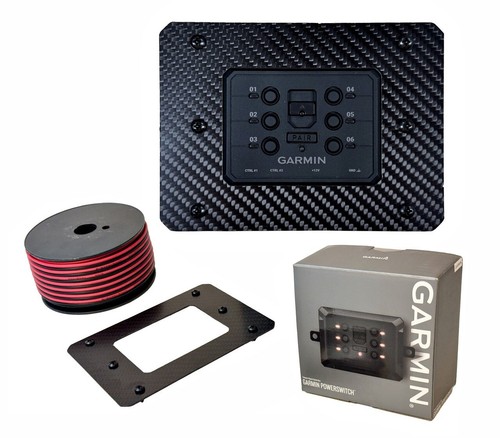 Garmin Powerswitch + Panel Mount Kit 100ft Wiring Bundle 12V Power ...