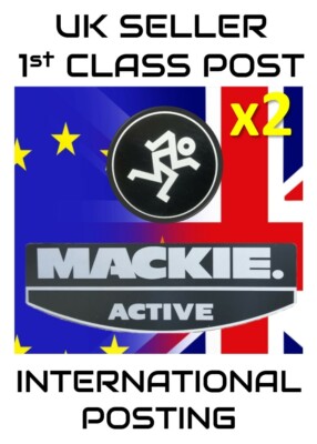 MACKIE ACTIVE Speaker Badge Logo Sticker Set SRM450 SRM350 Thump ...