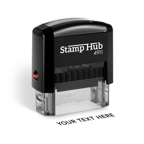 Self Inking Personalized Stamp - 1 Line Custom Stamp, Customizable ...