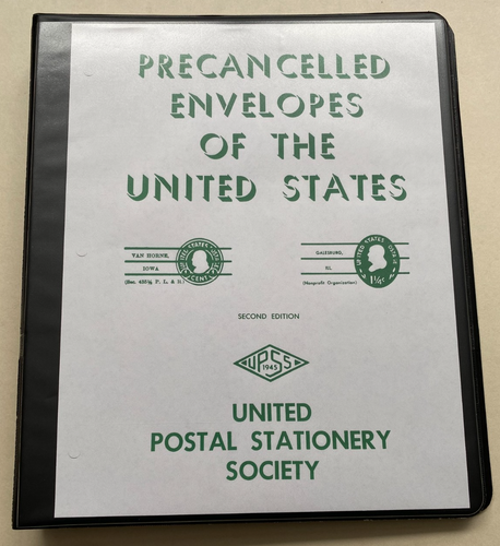 PRECANCELLED ENVELOPES of the UNITED STATES, 2nd edition | eBay