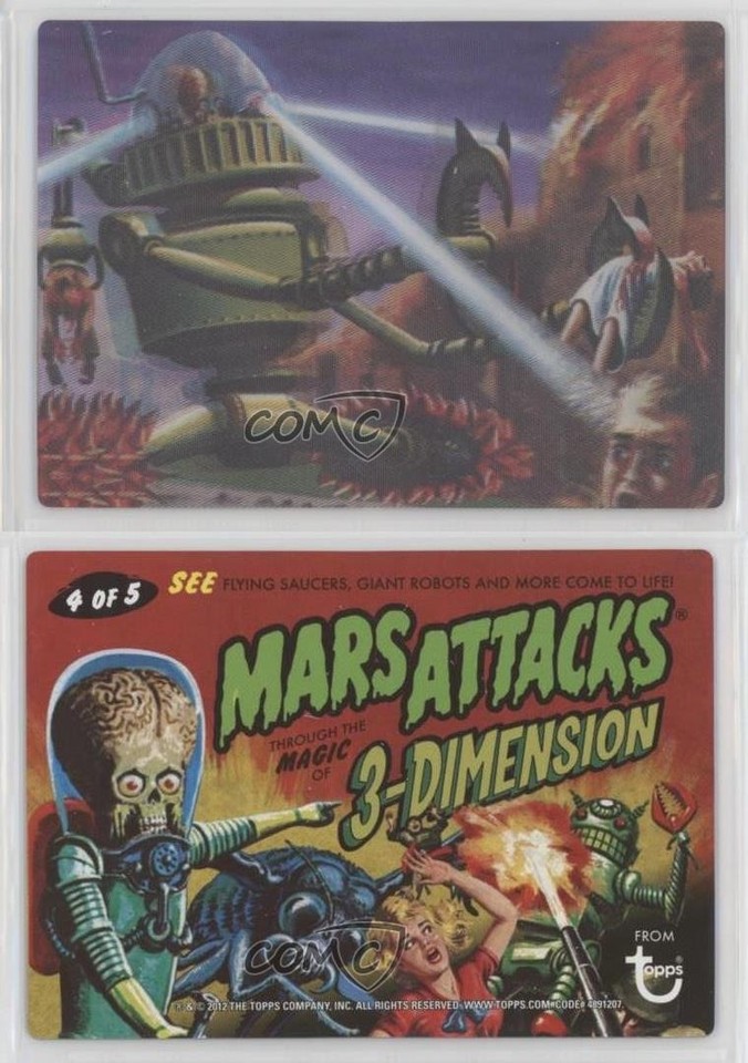 2012 Topps Heritage Mars Attacks! 3-Dimension Mars Attacks #4 wd9 | eBay