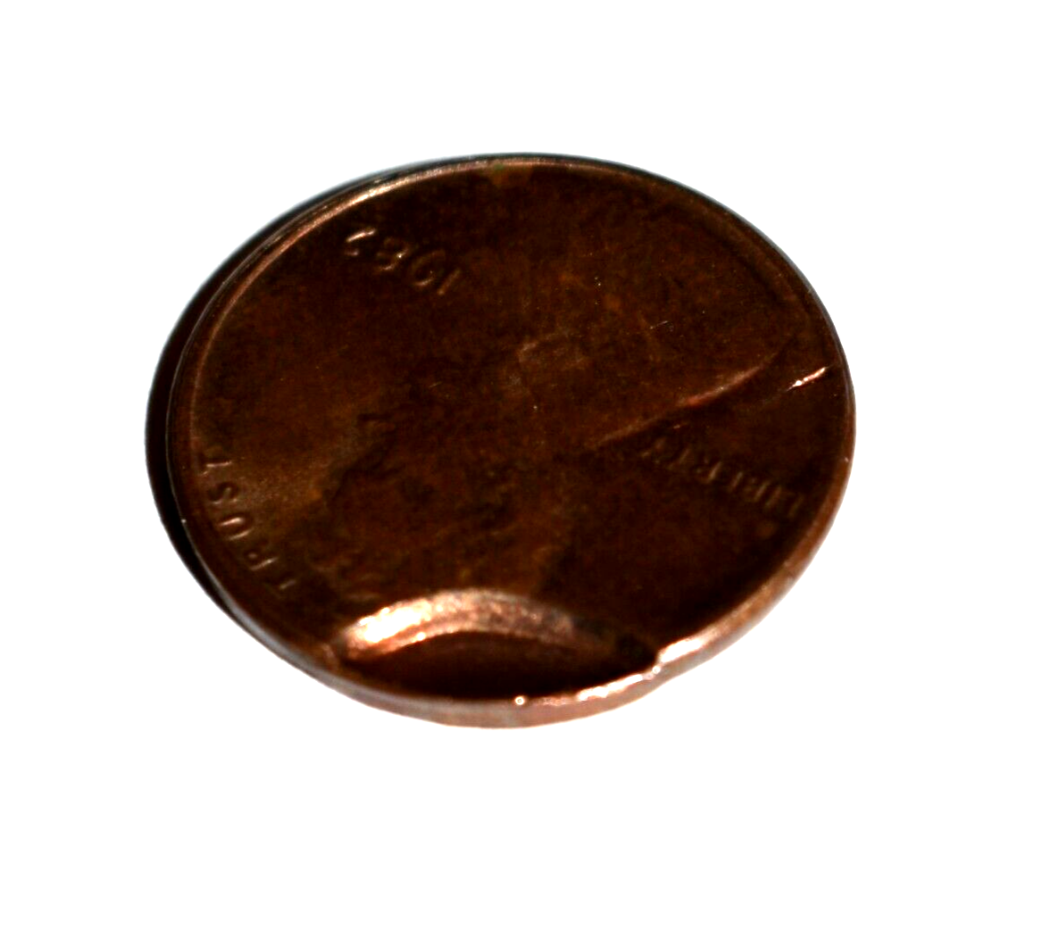 1982 No Mint P Lincoln Penny Error No Mint Mark Copper Varity Indent ...