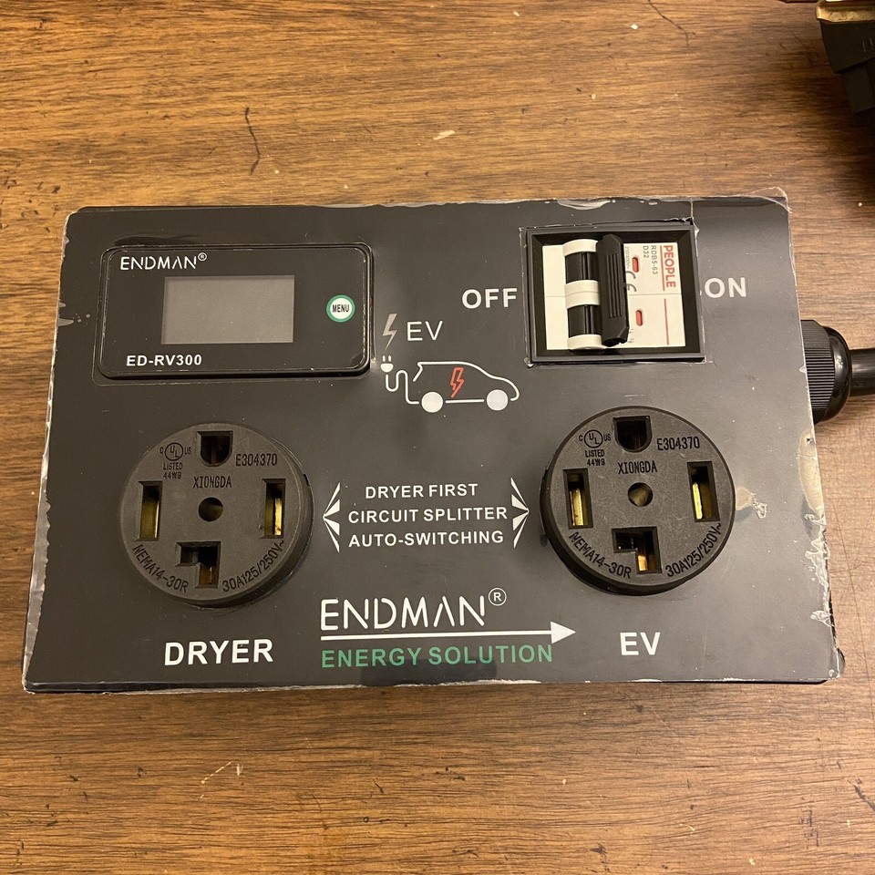 NEMA 14-30 Dryer outlet splitter for EV Charging Tesla charger auto ...