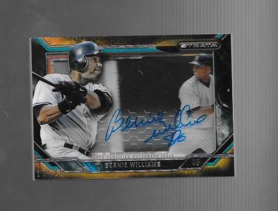 2015 Topps Strata - BERNIE WILLIAMS - Autograph Jersey Patch - YANKEES ...