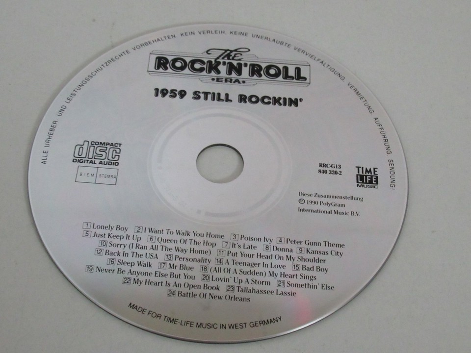 Various / The Rock'N'Roll Era 1959 Still Rockin '( Time Life Music RRC ...