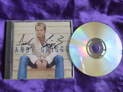 Andy Griggs This I gotta see CD signed Avec autographe de Andy Griggs ...