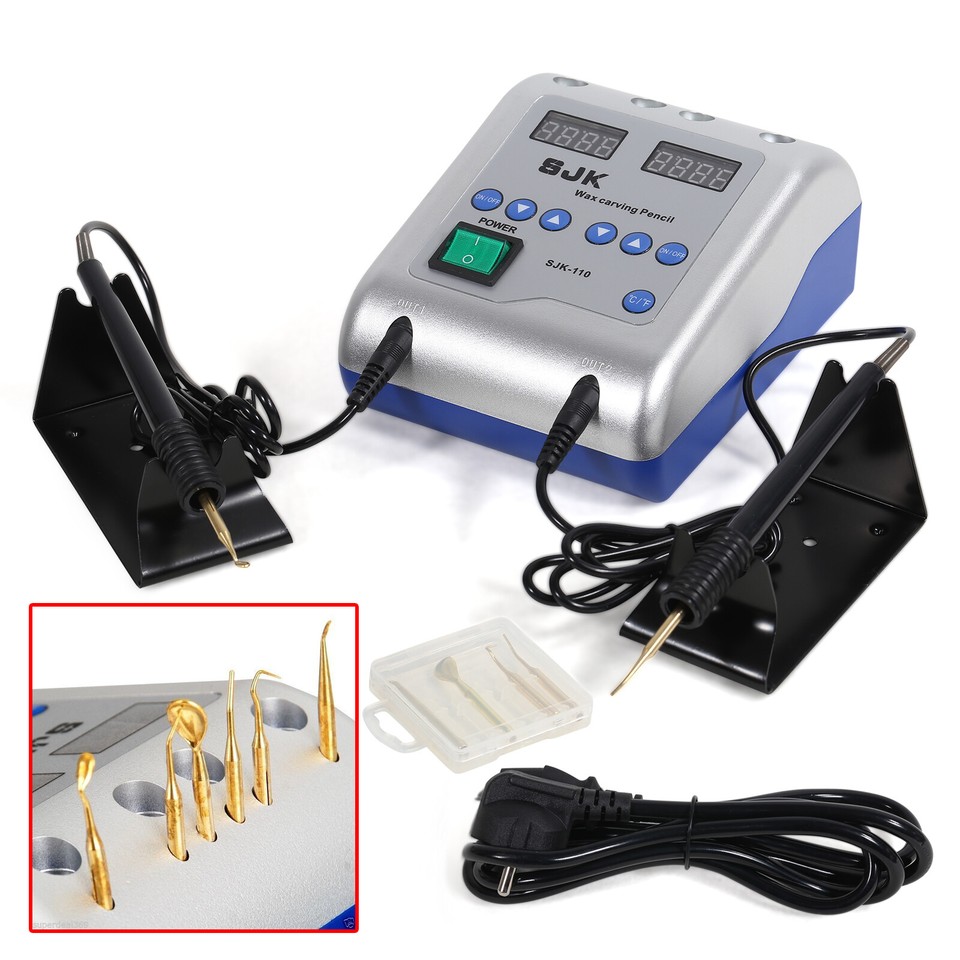 Jewelry Dental Lab Electric Wax Knife Waxer Carving with 6 Tips + 2 ...