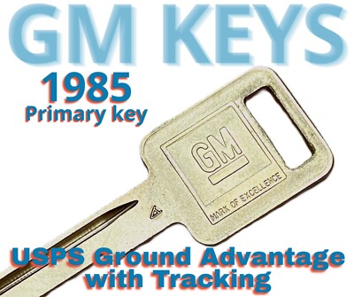 1985 GMC Chevy Pontiac Buick Cadillac Oldsmobile Cut to Code Key 2B00 ...