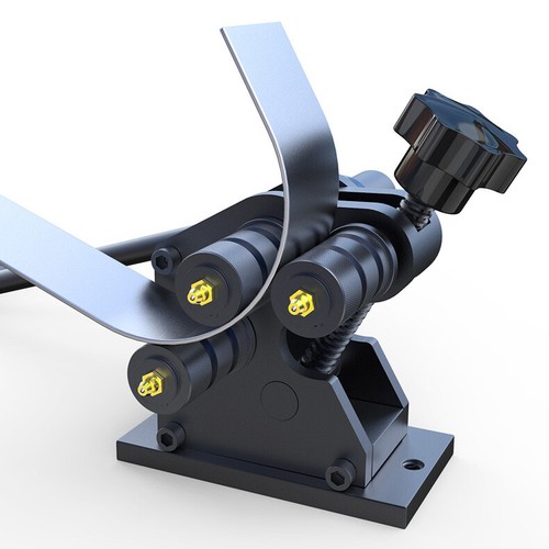 Manual Three-Roller Gear Bending Machine Plate Steel Metal Ring Roller ...