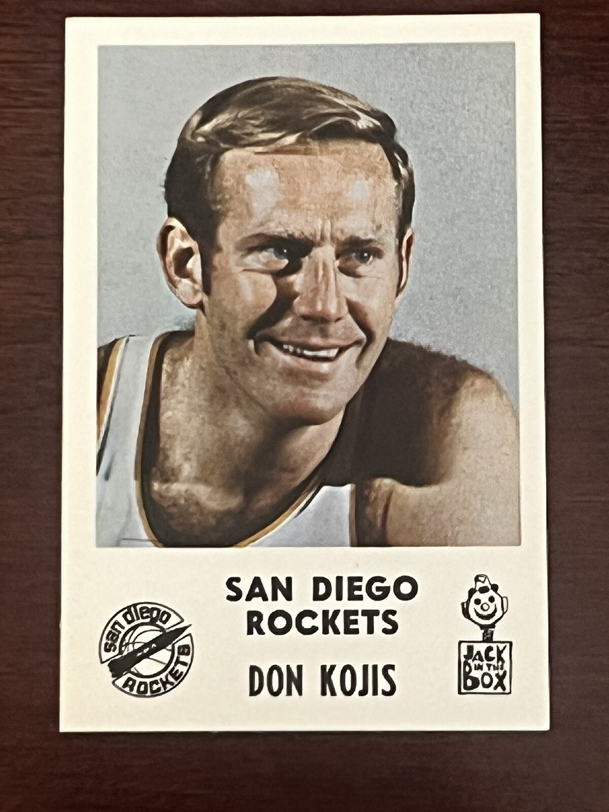 1969 San Diego Rockets Jack In The Box Basketball Don Kojis Mint! | eBay