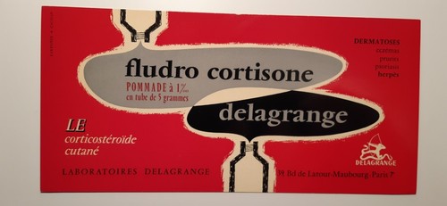Buvard Pharmacie fludro cortisone Corticostéroïde Laboratoires ...
