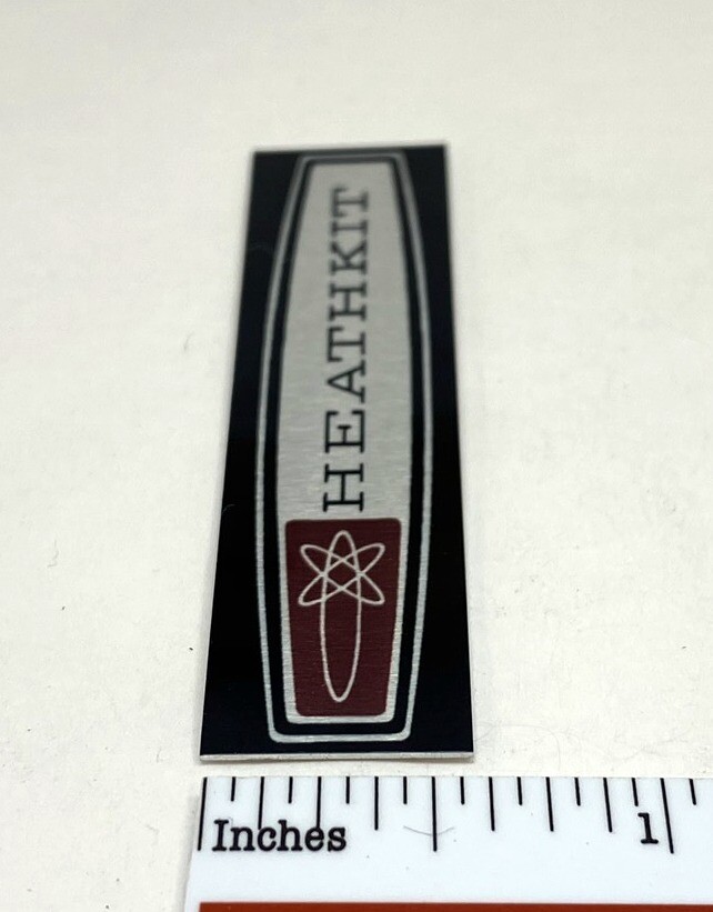 Heathkit Logo Badge Custom Made Aluminum - Vintage Look | eBay