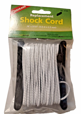 Coghlan's Replacement Shock Cord, 18' x 3/32" | eBay