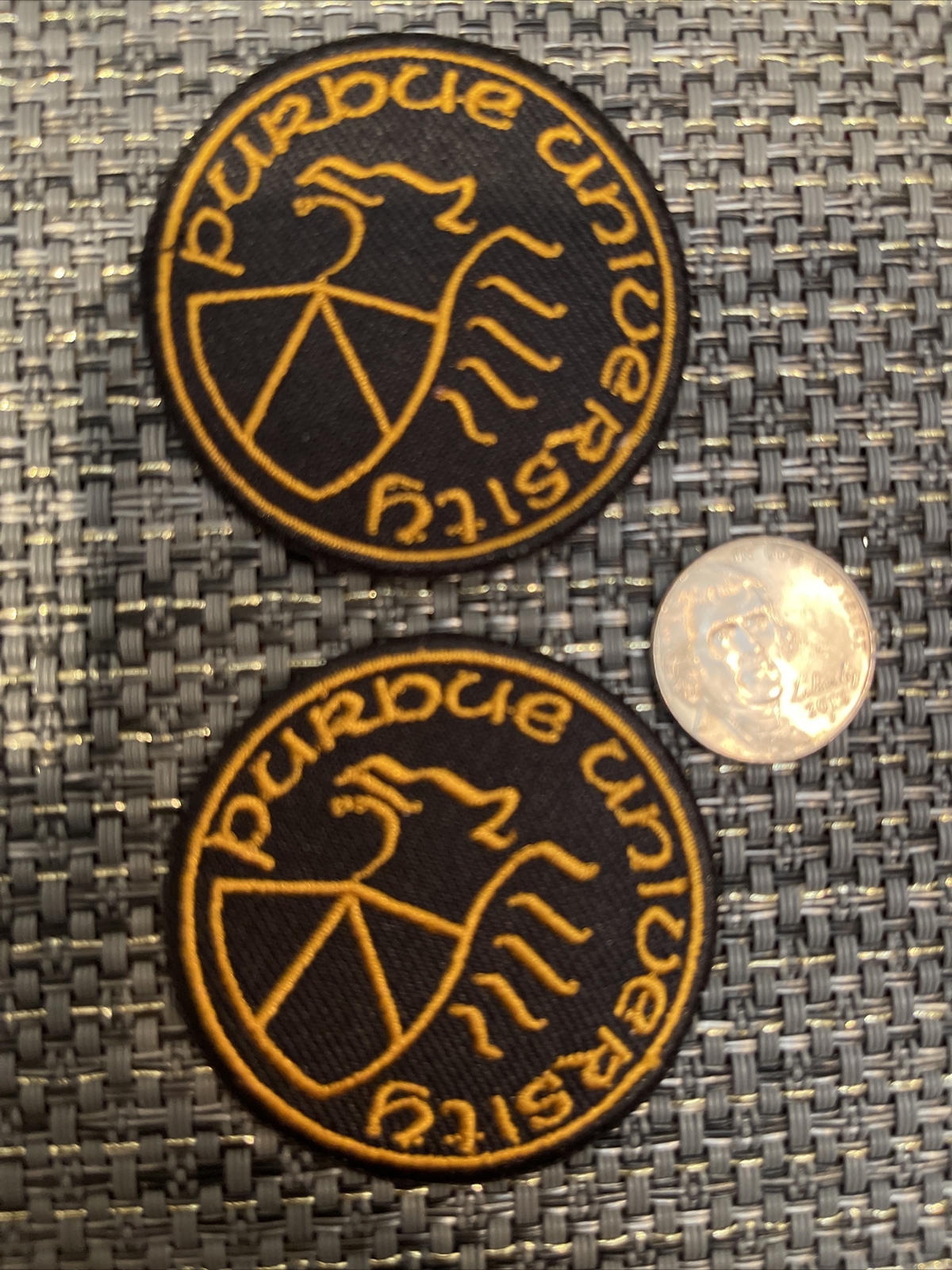 (2) PU Purdue Boilermakers Vintage Embroidered Iron On Patches Patch ...