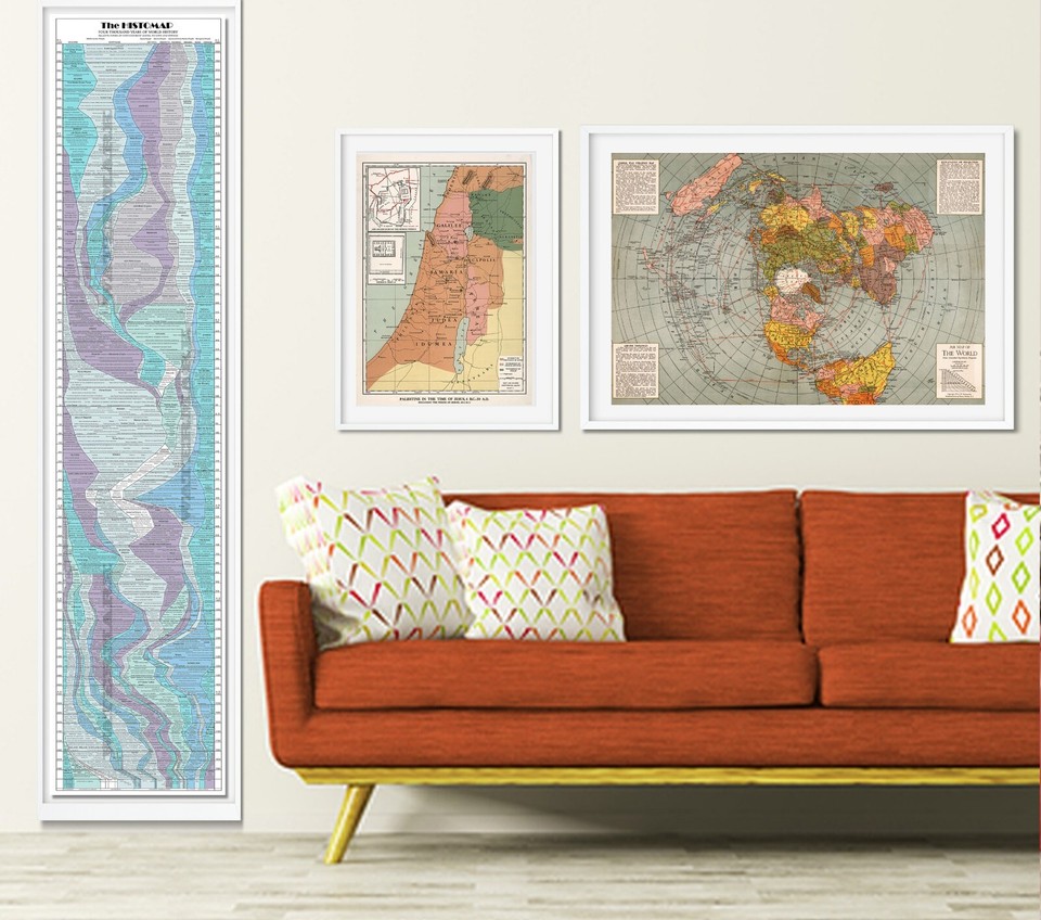 The Histomap of World History - 4,000 Years Timeline Poster -17x77 ...
