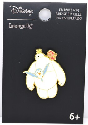 Loungefly Pin Disney Baymax with Bluebird Baymax & Animals Big Hero 6 ...
