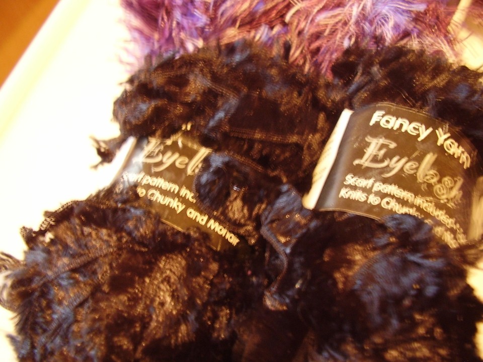 JobLot Of Various FANCY YARN Yarns ~ approximately 400gms ~FUR ~EYELASH ...