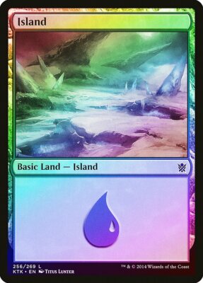 Island (256) FOIL Khans of Tarkir NM Basic Land MAGIC GATHERING CARD ...