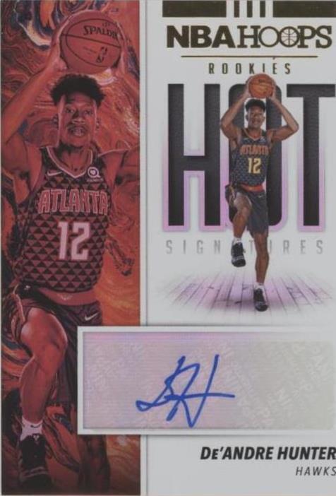 2019-20 Panini NBA Hoops - Hot Signatures Rookies De'Andre Hunter #HR ...