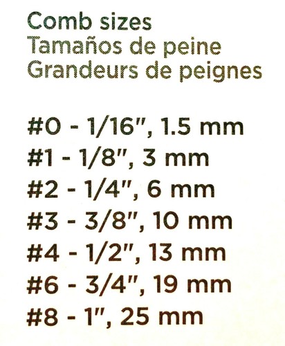 Andis Master® Clipper Premium Metal Cutting Guides Select A Guide From ...