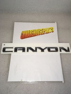 2015-2019 GMC CANYON CHROME TAILGATE "CANYON" EMBLEM NEW GM # 22900425 ...