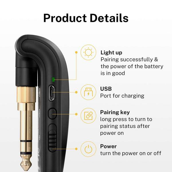 NEW Donner Wireless Guitar System Stereo, 2.4GHz Wireless Transmitter ...