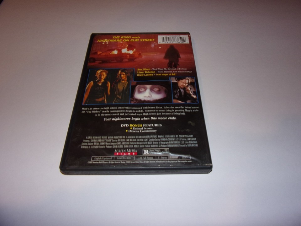 Spliced (DVD, 2003) Ron Silver, Liane Balaban, Drew Lachey / Horror ...