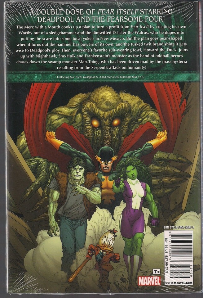 FEAR ITSELF DEADPOOL FEARSOME FOURSOME MARVEL 2012 EVENT HARDCVR GN ...