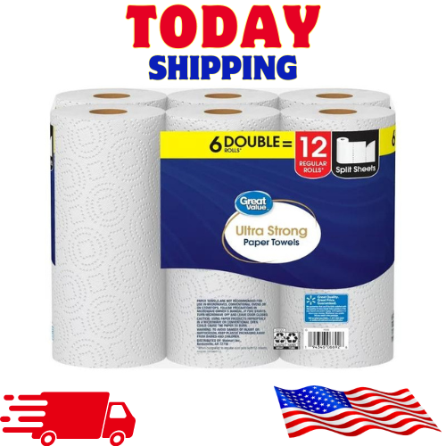 Great Value Paper Towels Great Value Ultra Strong & Absorbent Paper