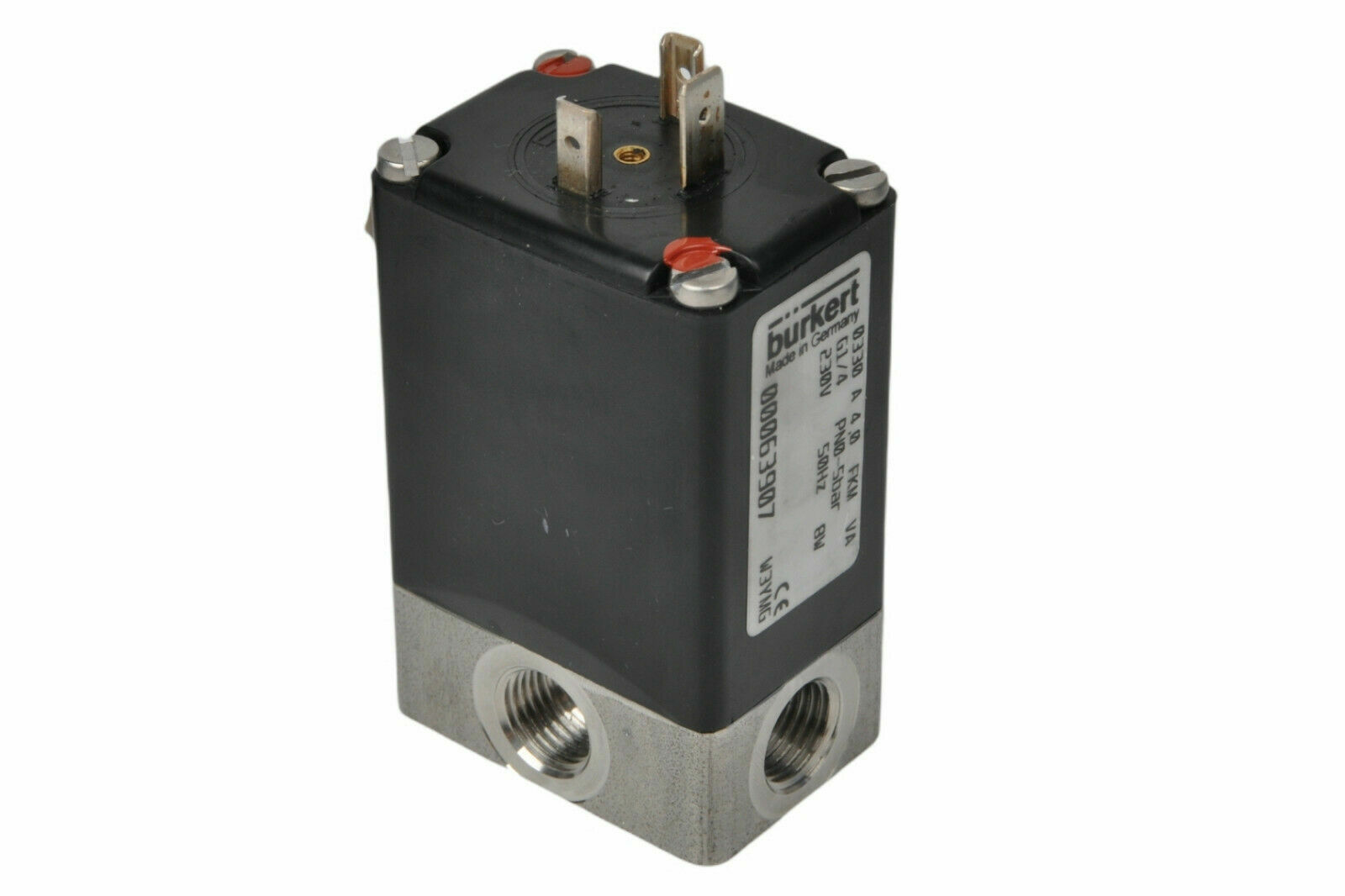 BURKERT solenoid valve 0330 A 4.0 00063907 PN0-5bar 0330A FKM VA, 230V ...