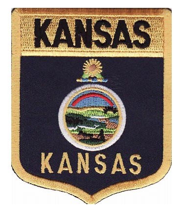 Kansas State Flag Shield Patch, United States of America Patches | eBay