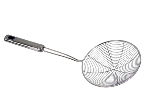 Mesh Strainer Ladle Stainless Steel Spider Skimmer Frying Spoons ...