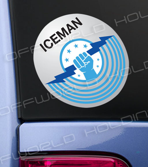 TOP GUN sticker ICEMAN FULL COLOR decal Val Kilmer F14 Tomcat Naval ...