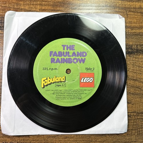 VINTAGE LEGO 1982 Vinyl Record 7” Disc FABULAND RAINBOW SET LEGOs | eBay
