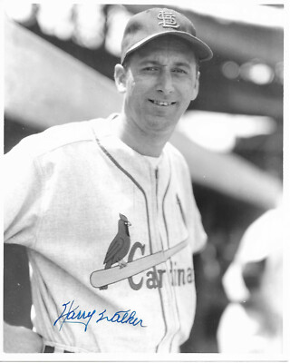 HARRY WALKER Autographed Signed 8 x 10 Vintage Baseball Photo St Louis ...