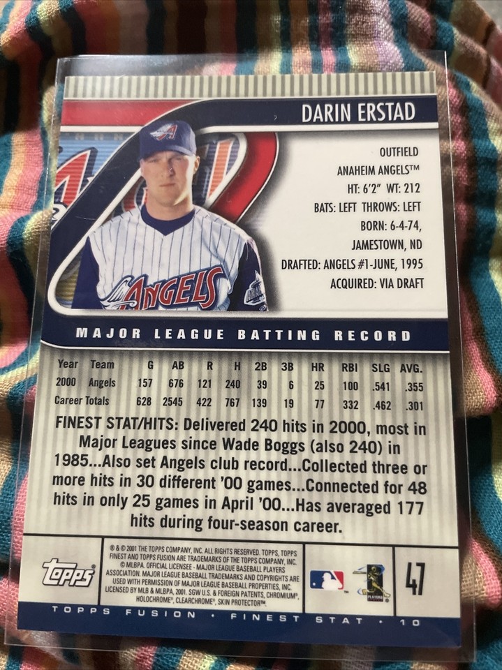 2001 Topps Fusion - #47 Darin Erstad | eBay
