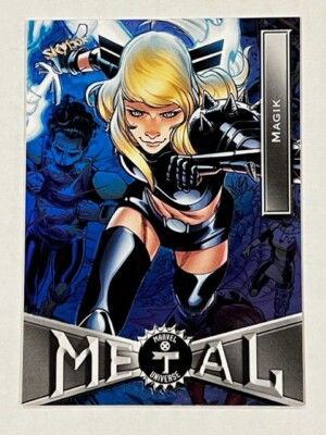 2020 Marvel X-MEN Metal Universe BLUE #045 #45 MAGIK Low Achievement😍😍💕 ...